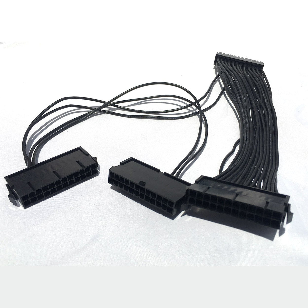 24 Pin Triple PSU ATX Power Supply Splitter Adaptor Cable Wire — Rebuild IT