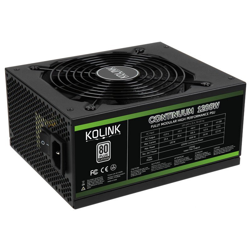 Kolink Continuum 1200W, 1200W PSU — Rebuild IT