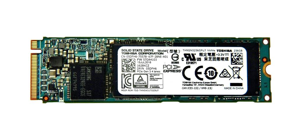 THNSN5256GPU7 Toshiba XG3 Series 256GB MLC PCI Express 3.0 x4 NVMe (TC ...