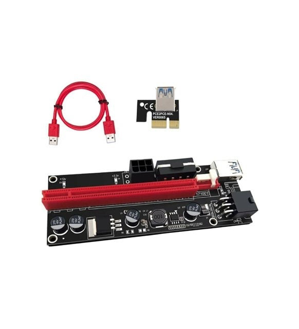 1x PCIe to 16x PCIe Riser - V009C-PLUS — Rebuild IT