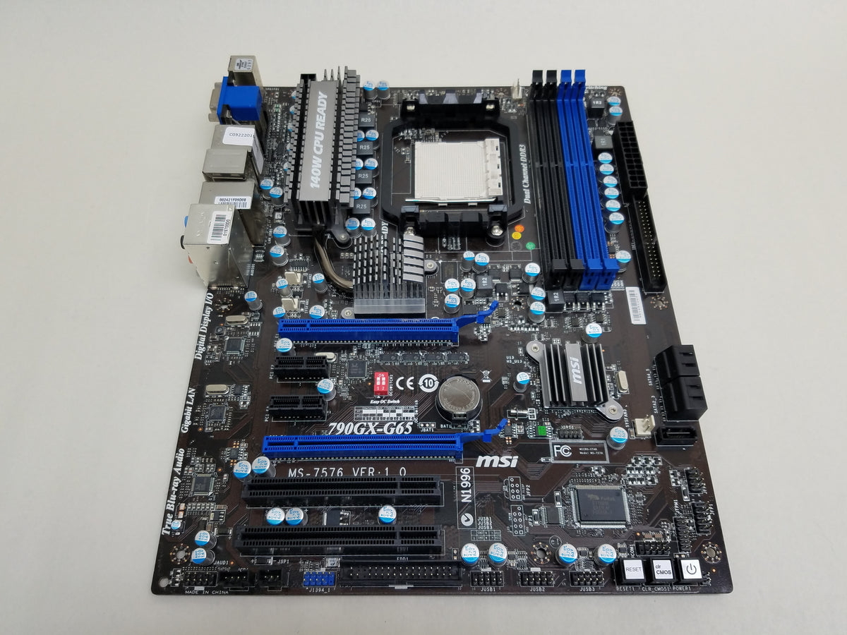 MSI 790GX-G65, Socket AM3 + X4 965 + 8GB RAM