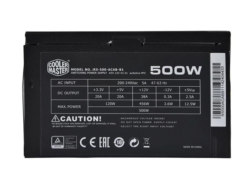 Cooler Master GX Lite 500W PSU — Rebuild IT